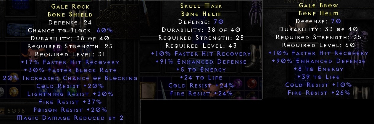 Boneshield 17/20/30 Stack Fr And 2 Bone Helms - Topic - d2jsp