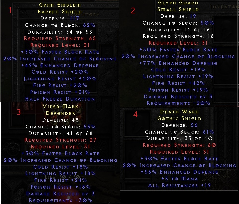 Some Nice Temp Shields - Topic - d2jsp