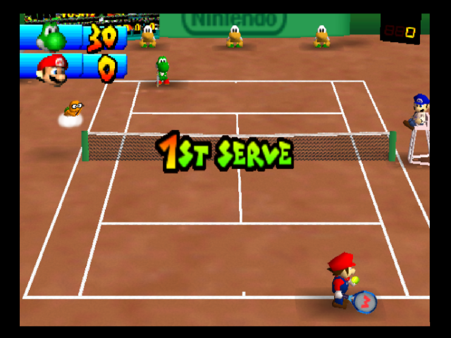 Who's the guy in Mario Tennis (N64) with the big nose and the sideburns ...