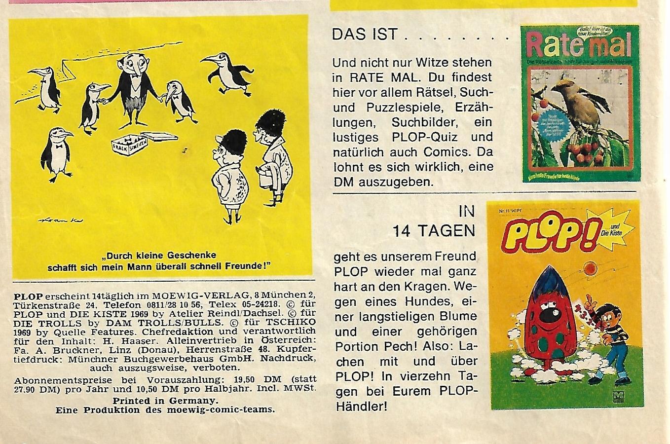 Suche Comic Rate Mal von Moewig Verlag - Deutsche Comics allgemein ...
