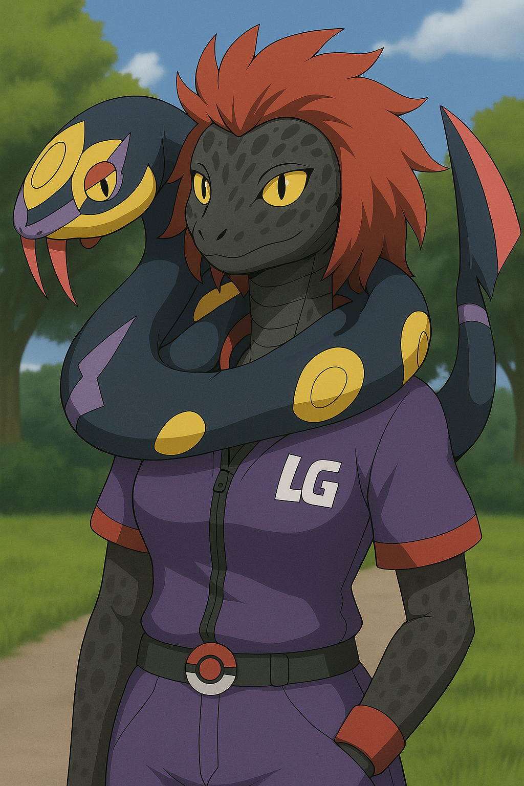 Habuko Mongoose with Seviper.png aus dem „Lifeguard and Heroes“ Album ...